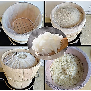 Rice Steamer Bag, Barrel Steamer Bag, Rice Cooker Net, Non-Stick Rice Bag, Rice Net, Reusable Home or Commercial Rice Steamer Bag