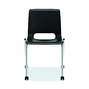 HON Motivate Guest Chair - Stacking Chair for Office Set of Two, Onyx (HMG1)