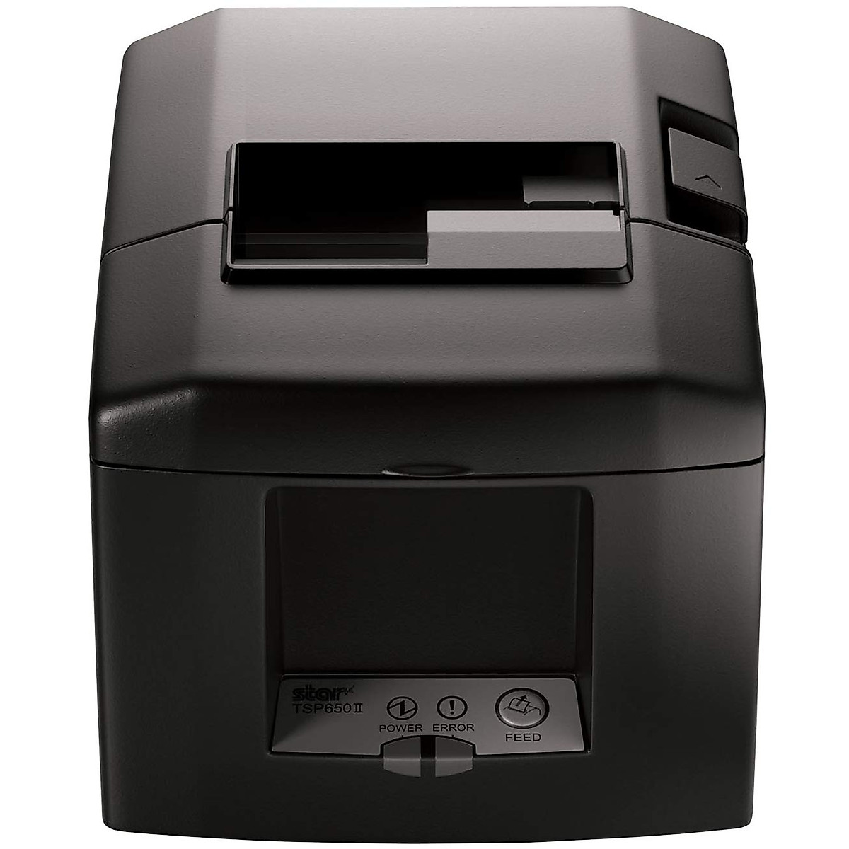 Star Micronics TSP654IISKE Ethernet (LAN) Liner Free Thermal Printer for Sticky Paper with Cutter and External Power Supply - Gray