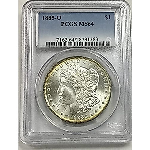 1885 O Morgan Silver Dollar $1 PCGS MS64
