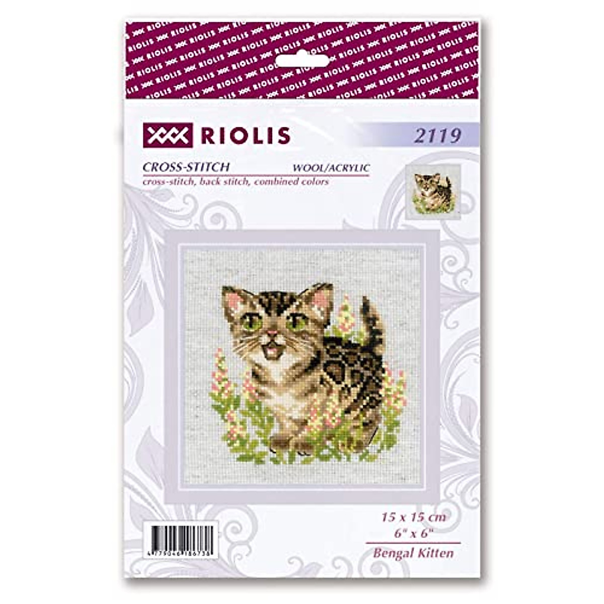 RIOLIS Counted Cross Stitch kit 2119 Bengal Kitten