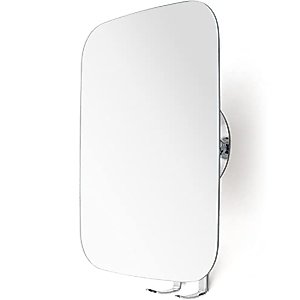 Shower Mirror for Shaving, Wall Mounted Makeup Mirror,Adjustable Angle Bathroom Mirror with Holders Razors
