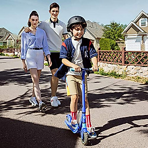 Segway Ninebot ZING E8 Kids Electric Kick Scooter for Boys and Girls,Lightweight and Foldable, New Electric Boost Riding Mode, Blue