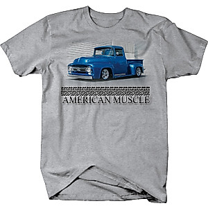 Bold Imprints American Muscle F100 Racing F1 Blue Hotrod Truck Pickup Retro
