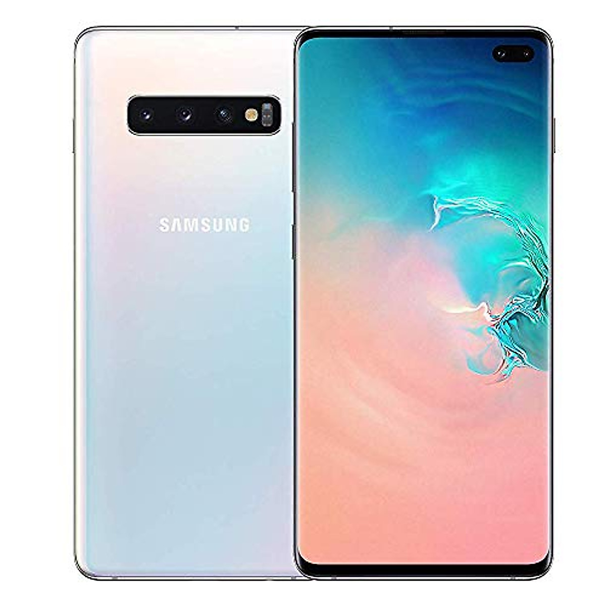 Samsung Galaxy S10+ Plus 128GB / 8GB RAM SM-G975F Hybrid/Dual-SIM (GSM Only, No CDMA) Factory Unlocked 4G/LTE Smartphone - International Version (Prism White, 128GB)