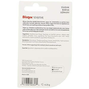 Blistex Simple & Sensitive Lip Balm, 0.15 Ounce Tube – Hypo-Allergenic Unflavored Lip Balm, Gentle Lip Moisturizer For Dry Lips, Contains Shea & Cocoa Butter