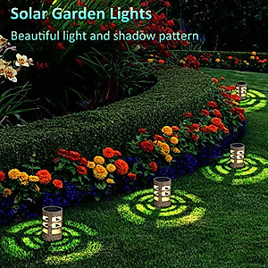 4 Pack Solar Garden Lights Outdoor Waterproof LED, Solar Rock Lights, Solar Yard Lights,Patio Decorative Landscape Lights Christmas Decor,Walkway Solar Lights For Pathway Grassland Backyard Driveway