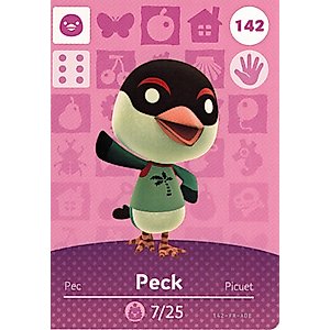 Nintendo Animal Crossing Happy Home Designer Amiibo Card Peck 142/200 USA Version