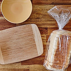 Bread Bags for Homemade Bread,18x4x8 Inches Clear Bread Loaf Bags with 50 Twist Ties,50 Pcs
