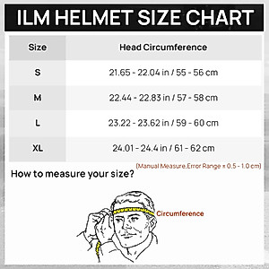 ILM Motorcycle Modular Full Face Helmet Flip up Dual Visor Motorbike Moped Street Bike Racing for Adult,Men and Women DOT Model 906(Matte Black,Large)