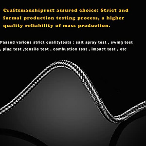 FEDAI Audio Earphone Cable 24 Core Silver Plated Replacement Cable, MMCX Detachable Earphone Cable Replacement Earphone Wire for Shure 846 535 215 315 425 MAGAOSI K5 LZA4 A5 (3.5mm, MMCX)