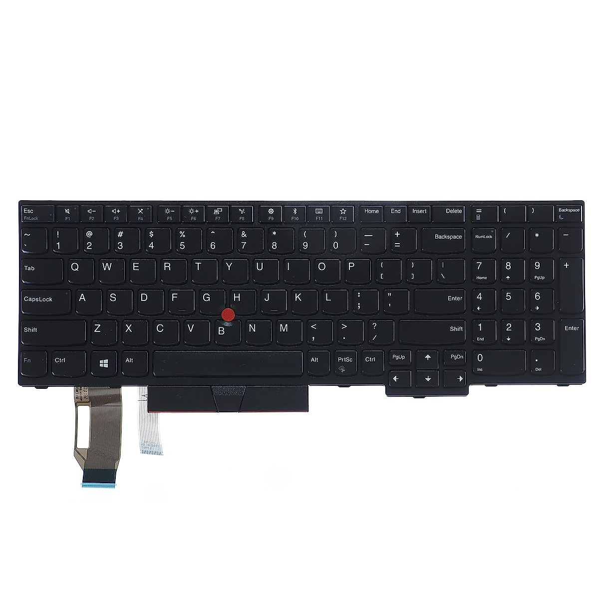 LeFix US Non-Backlit Keyboard Replacement Compatible with Lenovo Thinkpad E580 E585 E590 E595|T590 |L580 L590 |FRUs 01YP560 01YP720 01YP640