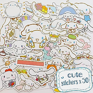 Cute School Supplies Set, Kawaii Stationery Set, Includes Pencils, Pen-Style Eraser, Sticky Note, Stickers, Lanyard with ID Badge, Back to School Gift