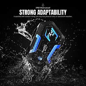 FODSPORTS Motorcycle Bluetooth Headset FX4 Pro 1200m Helmet Intercom,4 Riders Motorcycle Bluetooth Intercom,Universal Bluetooth Helmet Headset Communication System FM/Hard &Soft Mic/Waterproof/3Pack