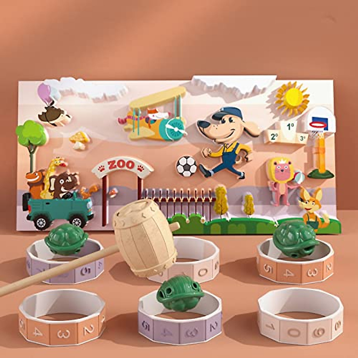 Kids Puzzle Insulated Stainless Steel Bottle with Straw for Travel and Gift,Spill-Proof,Reusable,Vacuum-Wide Mouth (Lake Blue｜Jigsaw)