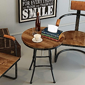 NiHome Tissue Box Cover Rectangular,Wood Box Rustic Tissue Holder Ideal for Bathroom Nightstand Office Car, Blue Top