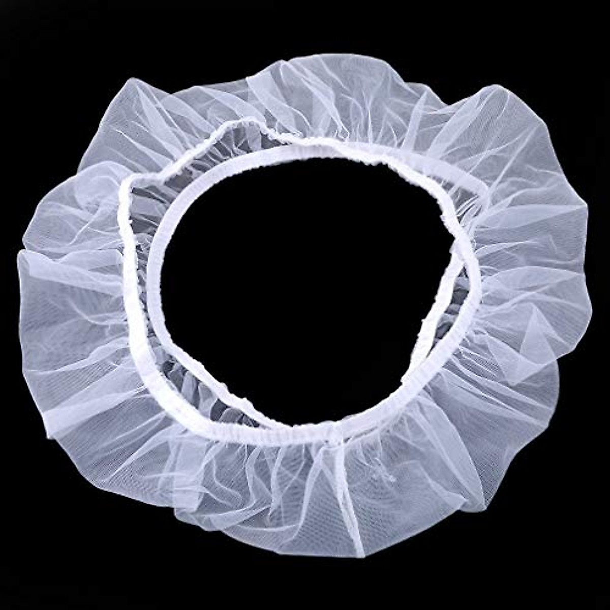 Meolin Bird Cage Skirt Bird Cage Seed Catcher Seeds Guard Parrot Mesh Net Cover Stretchy Shell Skirt Traps,M White,21.25 * 6.69inch