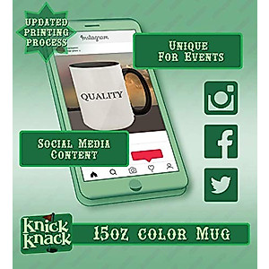 Knick Knack Gifts got dispensaries? - 15oz Ceramic Colored Handle and Inside Coffee Mug Cup, Black