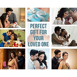 VINSON Princess Cut 2 Ct Moissanite with Platinum Plated Silver Engagement Ring for women (7)