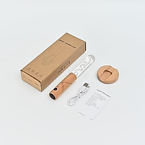 EGARNGY Motion Sensor Night Lights Indoor with Powerful Magnetic, 3 Colors/Acrylic Bubble Crystal Wall Sconce, Rechargeable Battery LED Wall Lights for Hallway/Stairway/Bedroom/Bathroom (1Pcs)