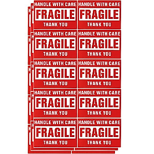 2-Pack Mighty Gadget Bubble Cushioning Wrap Rolls, Air Bubble, 12 Inch x 72 Feet Total, Perforated Every 12", 30 Bonus Fragile Stickers Included