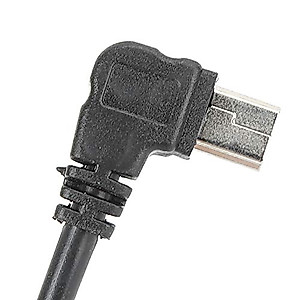 12V/24V to 5V 2.5A Mini USB Dash Cam Hardwire Kit Left Angle Mini USB Step Down Line for Parking Monitoring