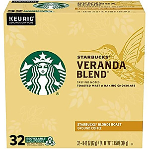 Starbucks Coffee Veranda blend single serve capsules for Keurig K-Cup pod brewers (96 Count)