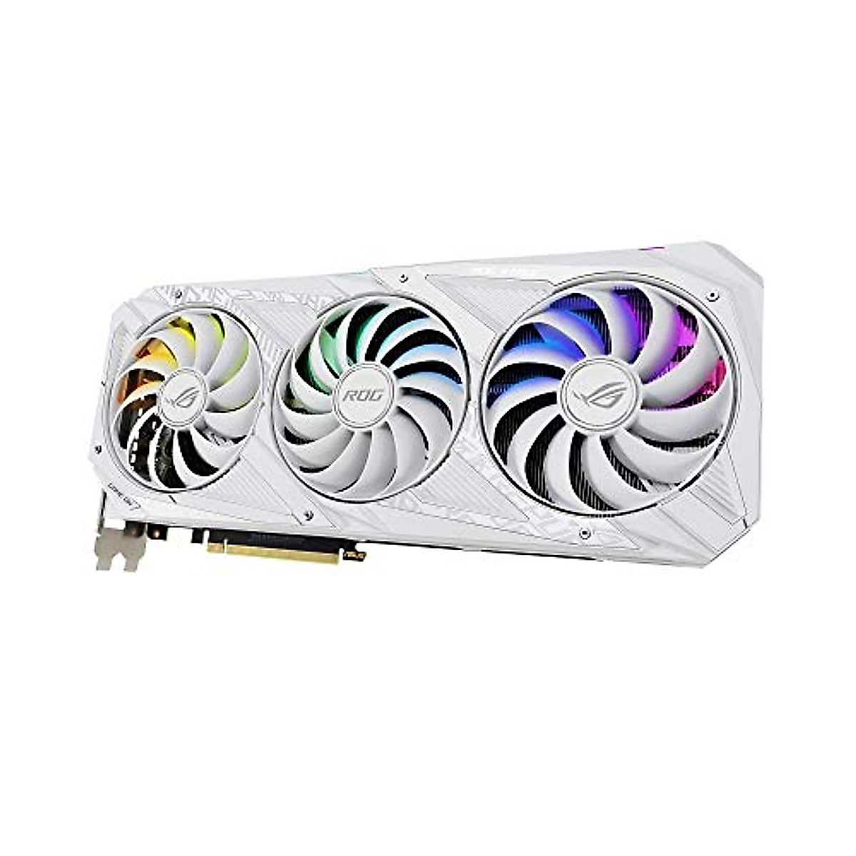 ASUS ROG STRIX NVIDIA GeForce RTX™ 3080 White OC Edition Gaming Graphics Card (PCIe 4.0, 10GB GDDR6X, HDMI 2.1, DisplayPort 1.4a, White color scheme, Axial-tech Fan Design, 2.9-slot, Super Alloy Power