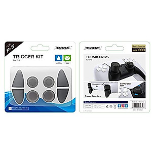 ECHZOVE PS5 Trigger Extenders, PS5 Trigger Extenders and PS5 Controller Thumb Grips