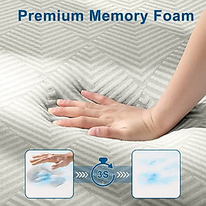 MyAnts 4 Inch Gel Memory Foam Mattress Topper Full, Soft Bed Toppers, Comfort and Cooling Mattress Topper Pad with Removable Bamboo Cover, Adjustable Straps & Pressure Relief, CertiPUR Certified Foam