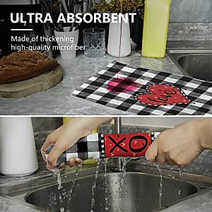 Siilues Spring Kitchen Towels Set of 2, 18x26 Inch Spring Dish Towels Flower Spring Decor Hand Towels Seasonal Spring Decorations for Home Drying Dishcloth (03)