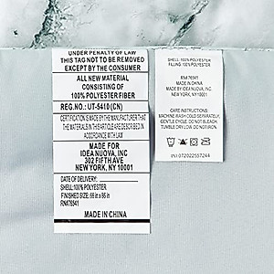 Pop Shop Marble 2 Piece Comforter Set, Twin, Silver