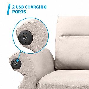 Mjkone 86" Convertible Sectional Sofa Couch, 3 Seat Sofas with 2 USB Ports and Adjustable Armrest, L Shaped Couch with Reversible Chaise, Couches for Living Room Apartment Office - Beige