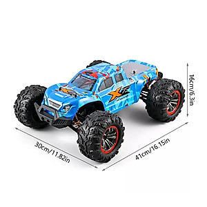 QAQQVQ RC Cars High Speed Remote Control Car for Kids Adults 1:10 Scale 45 KM/H 4X4 Off Road Monster Trucks, 2.4GHz All Terrain Electric Toy with 550 Motor Play Gift for Boy Girl