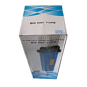 Whole House Water Filter System, Transparent 20 x 4.5" Housing, Presser Relief Button, 1” Inlet/Outlet Brass Port & 5 Mic Pleated Washable Sediment Cartridge Meets NSF Standards & Regulations (20”)