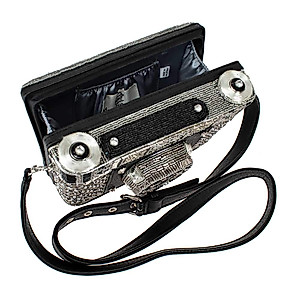 Mary Frances Picture That Beaded Crossbody Handbag, Black