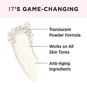 IT Cosmetics Bye Bye Pores - Poreless Finish Airbrush Powder - Universal Translucent Shade - Contains Anti-Aging Peptides, Silk, Hydrolyzed Collagen & Antioxidants - 0.23 oz