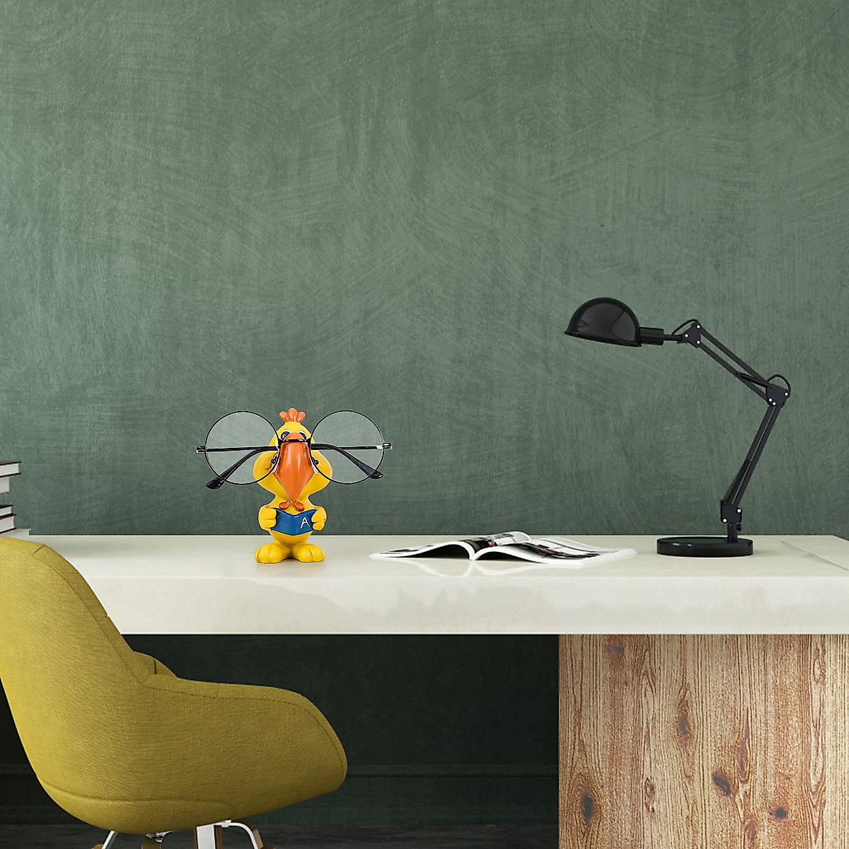 Sempoda Cute Animal Glasses Holder, Resin Funny Decorative Eyeglass Holder, Creative Koala and Cute Big Mouth Glasses Holder Stand for Home Office Desktop Decoration