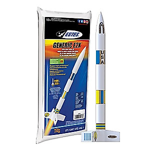 Estes Generic E2X Flying Model Rocket | Build Your Own Beginner Rocket Kit | Soars up to 1000 ft. | Fun Educational Activity | STEM Kits