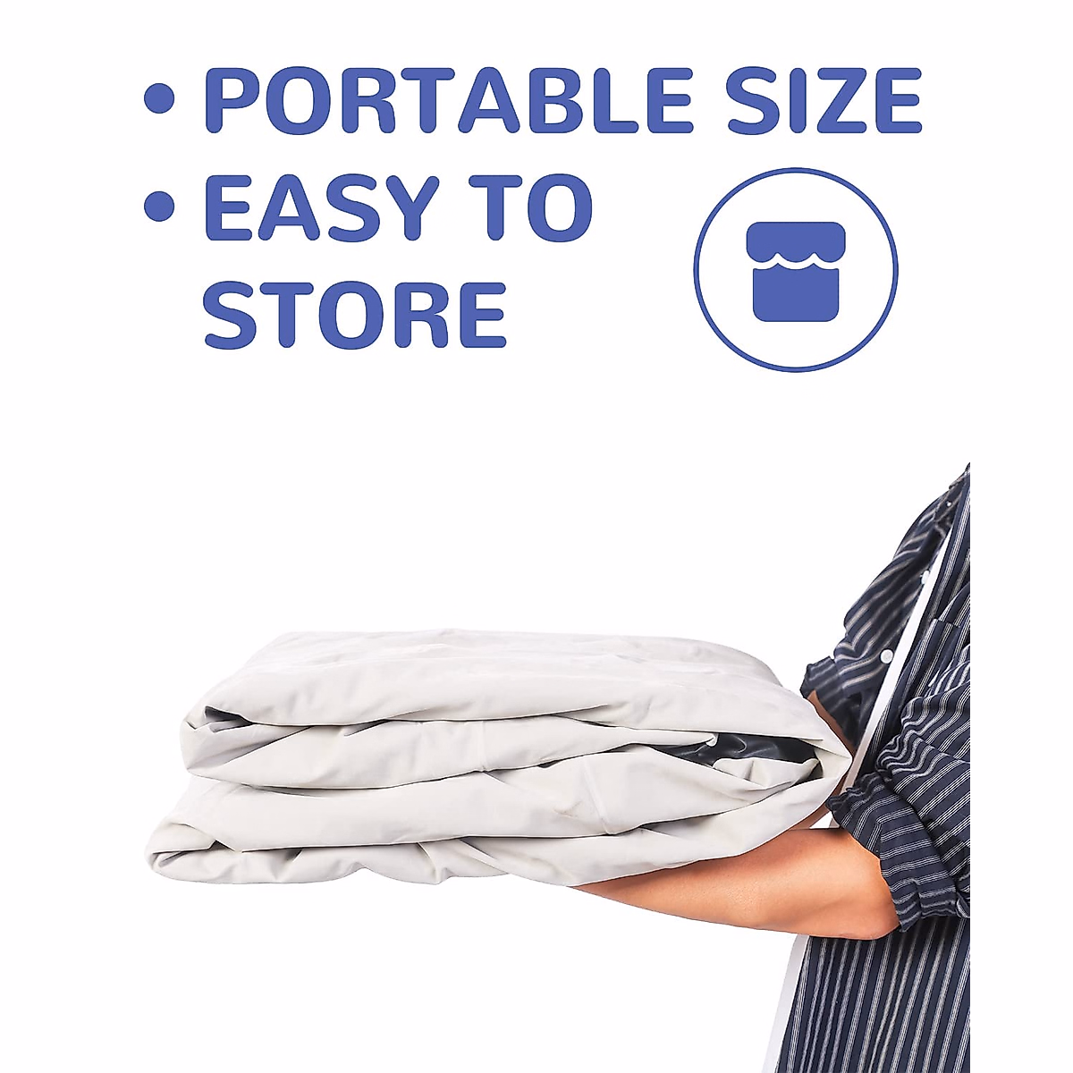 JEAOUIA Queen Air Mattress for Tents Camping - 9" Raised Portable Double Inflatable Couch with Soft Backrest Patch Kit - Blow Up Bed for Car Travel/Overnight Outdoors/Family Leisure