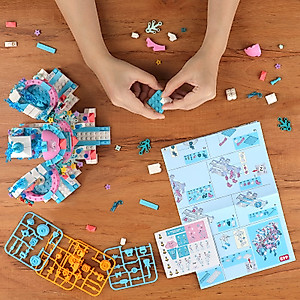 Girls Princess Castle Building Toys, Royal Castle Creative Building Blocks Kits Toys Gift for Kids, Learning and Roleplay STEM Construction Toy Sets with Storage Box for Girls Age 6+,667 Pieces