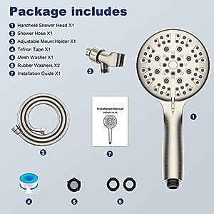 Shower Head Multi-function Hand-held Shower Set Shower Pressurization Water Off Suspended Shower Enjoy Luxurious Rain Shower Head