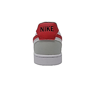 Nike Women's Court Vision Low Sneaker, White/University Red-Grey Fog, 6.5 M US