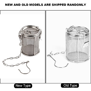 Spice Filter, Stainless Steel Wire Mesh Design Tea Strainer Soup Seasonings Seperation Basket Filter for Home Kitchen