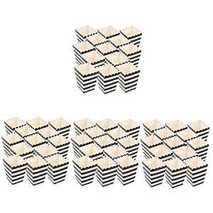 ULTECHNOVO 96 Pcs Popcorn Boxes Popcorn Box Snack Container Cupcake Toppers Cupcakes Containers Party Popcorn Containers Popcorn Treat Boxes Movie Theater Popcorn French Fries Boxes Hat