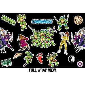 Teenage Mutant Ninja Turtles TMNT OFFICIAL Turtles Sticker Collage 18 oz Insulated Water Bottle, Leak Resistant, Vacuum Insulated Stainless Steel with 2-in-1 Loop Cap