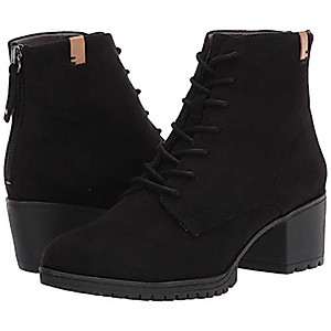 Dr. Scholl's Shoes Women's Laurence Ankle Boot, Black Microfiber, 6