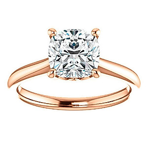 2 CT Cushion Cut Wedding Ring Set Moissanite Womens Ring Handmade Gifts Moissanite Wedding Ring Sets for Her