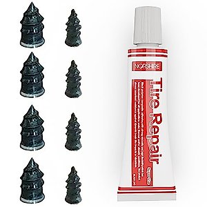 NORSHIRE Tire Repair Nail,Self-Tapping Screw,Tire Repair Kits,Tire Screw Plug,Tire Repair Rubber Nail,Tire Fix,Suitable for car, Motorcycle, ATV, Jeep, Truck, Tractor tire Puncture Repair