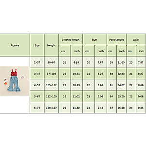 Eadrioss 2PCS Kids Toddler Baby Girls Valentine’s Day Outfits Sleeveless Strap Vest Crop Top Flare Jeans Bell Bottom Pants 18M-6T